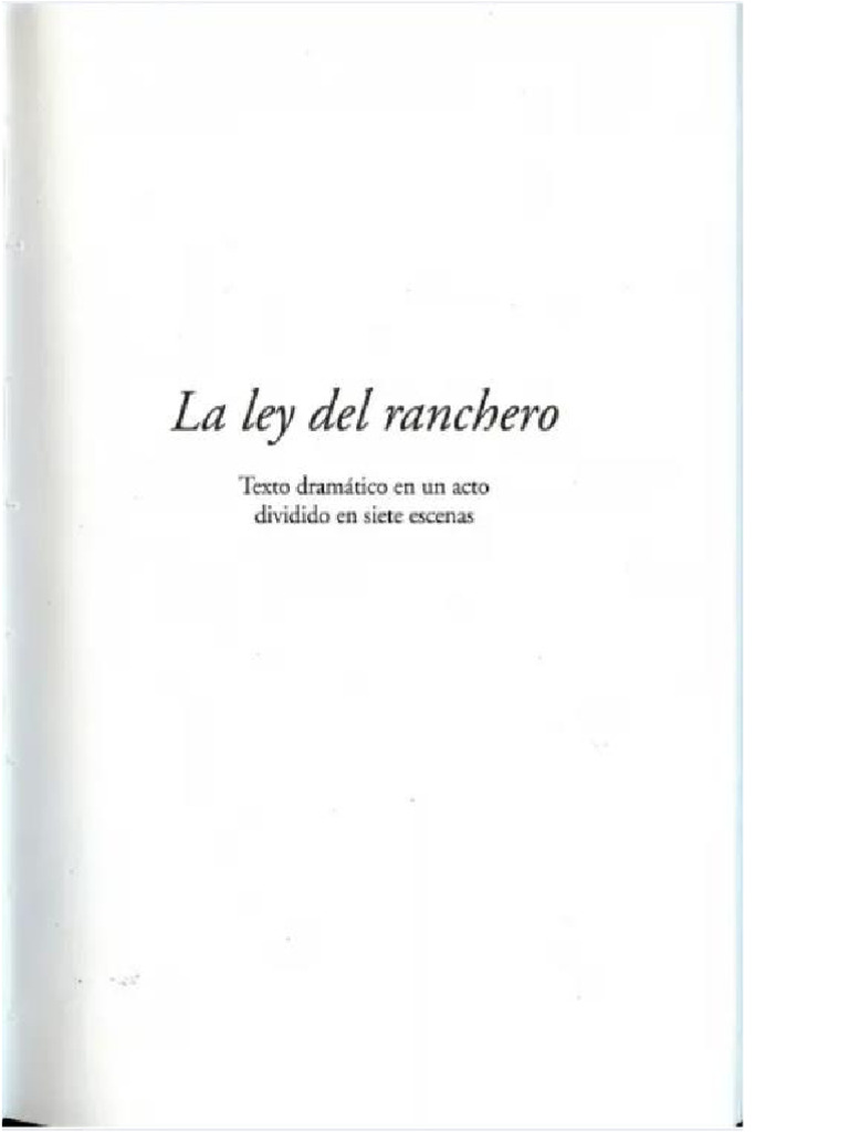 Hugo Salcedo. La Ley Del Ranchero | PDF