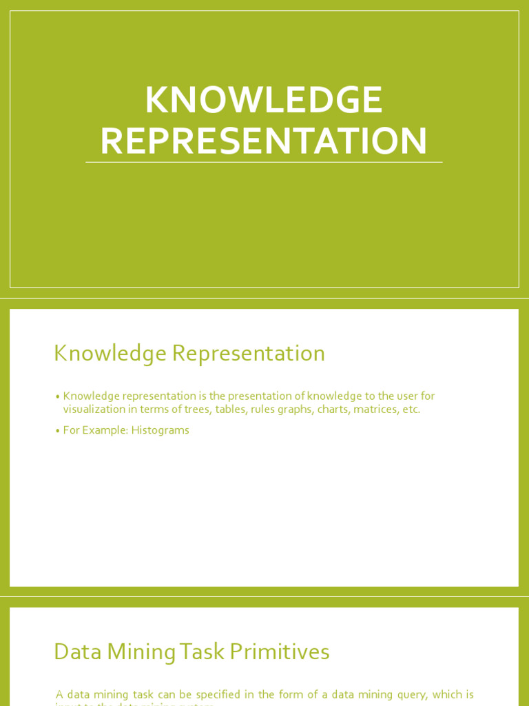 5 Knowledge Representation | PDF | Data Mining | Data