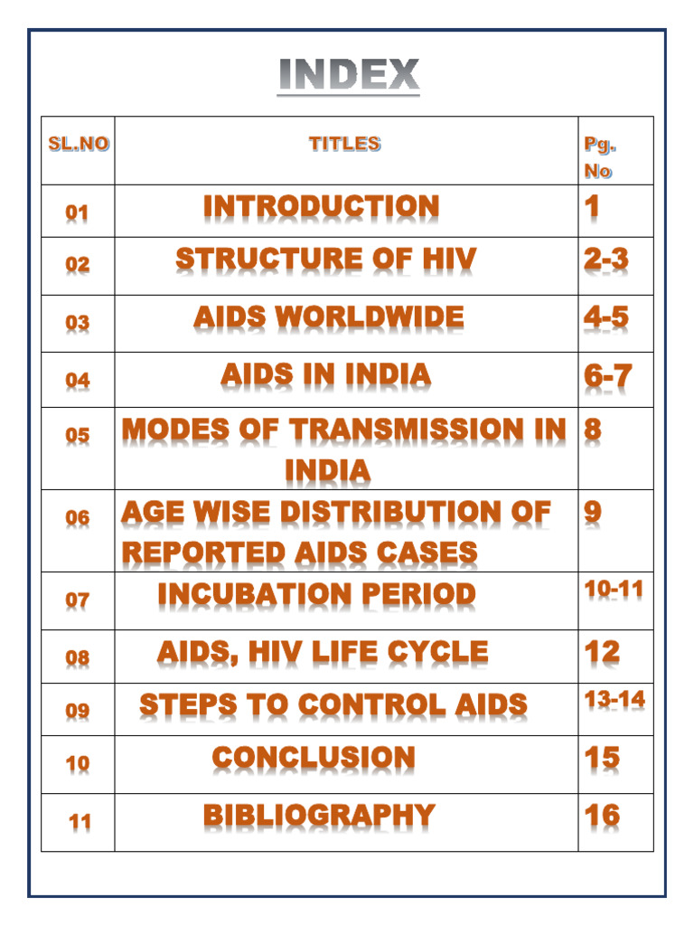 12th bio project | PDF | Hiv/Aids | Hiv