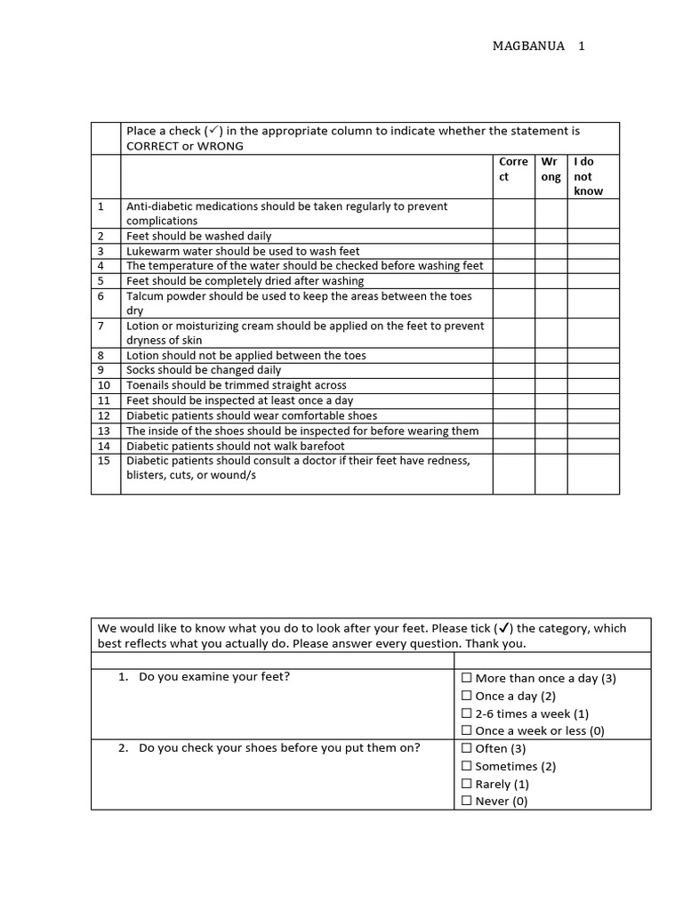 Magbanua Appendix v3 Fatima Asim | PDF | Footwear | Foot
