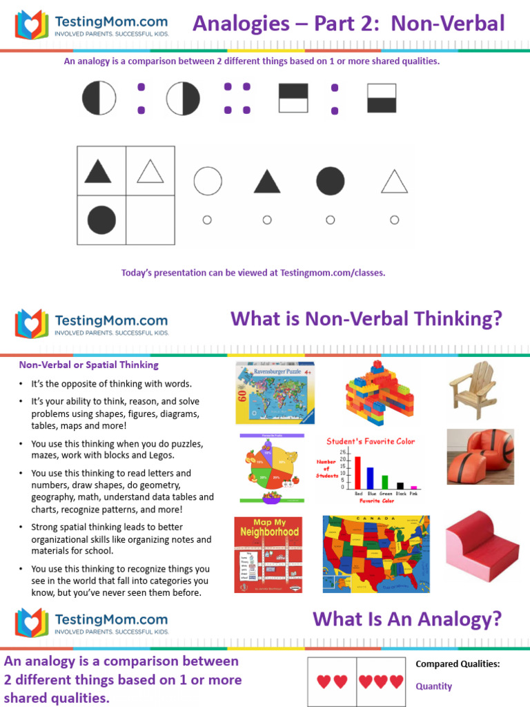 Workshop Nonverbal Analogies | PDF | Nonverbal Communication | Analogy