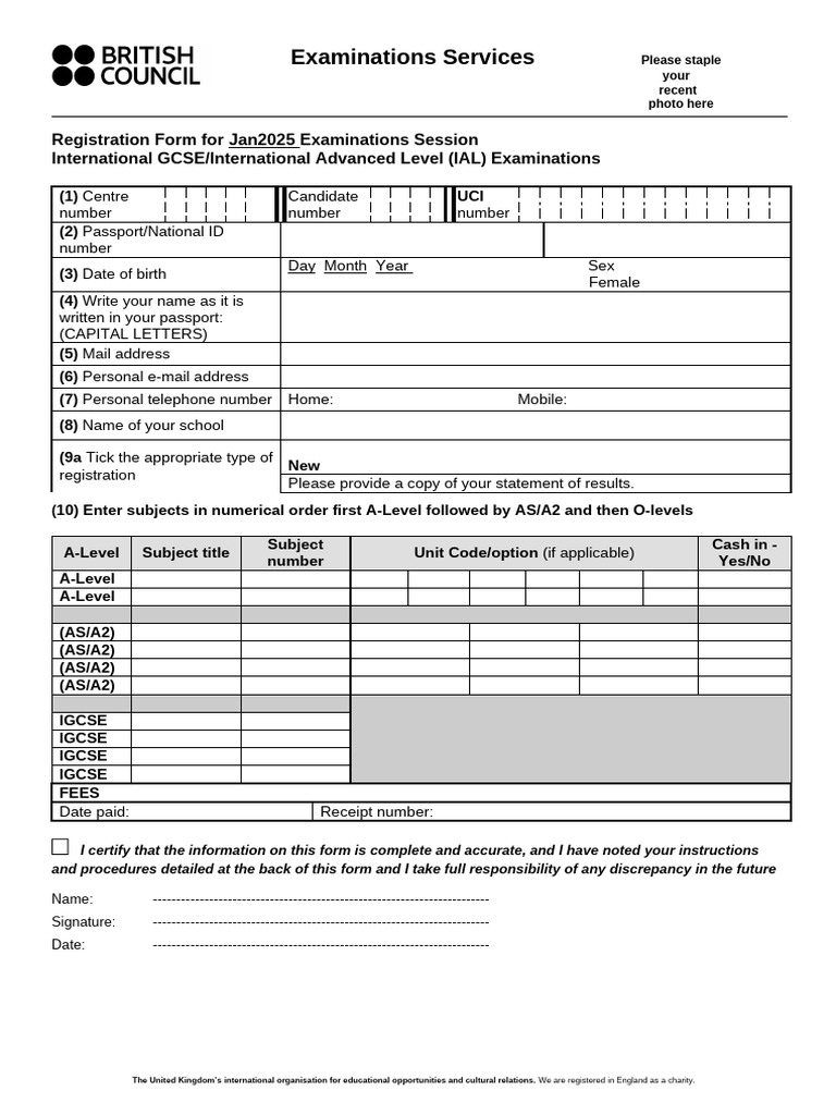 APPLICATION FORM | PDF | Cheque | Qualifications