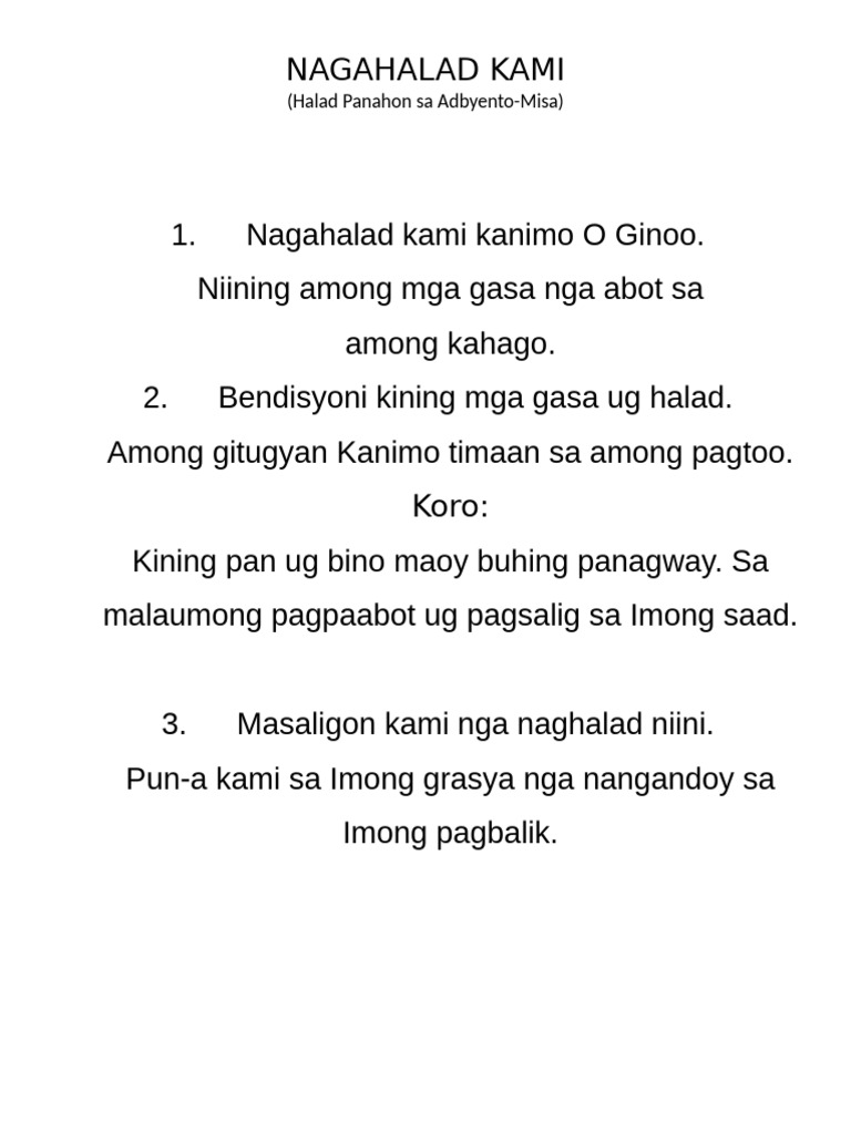 Nagahalad Kami | PDF