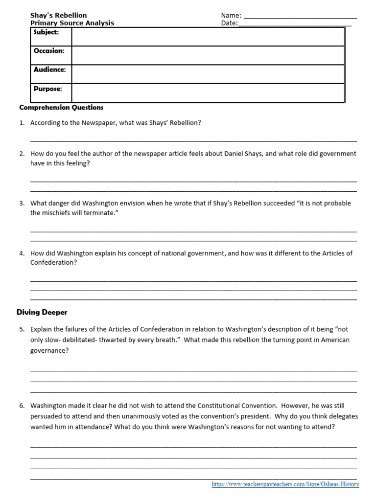 Shays Rebellion | PDF