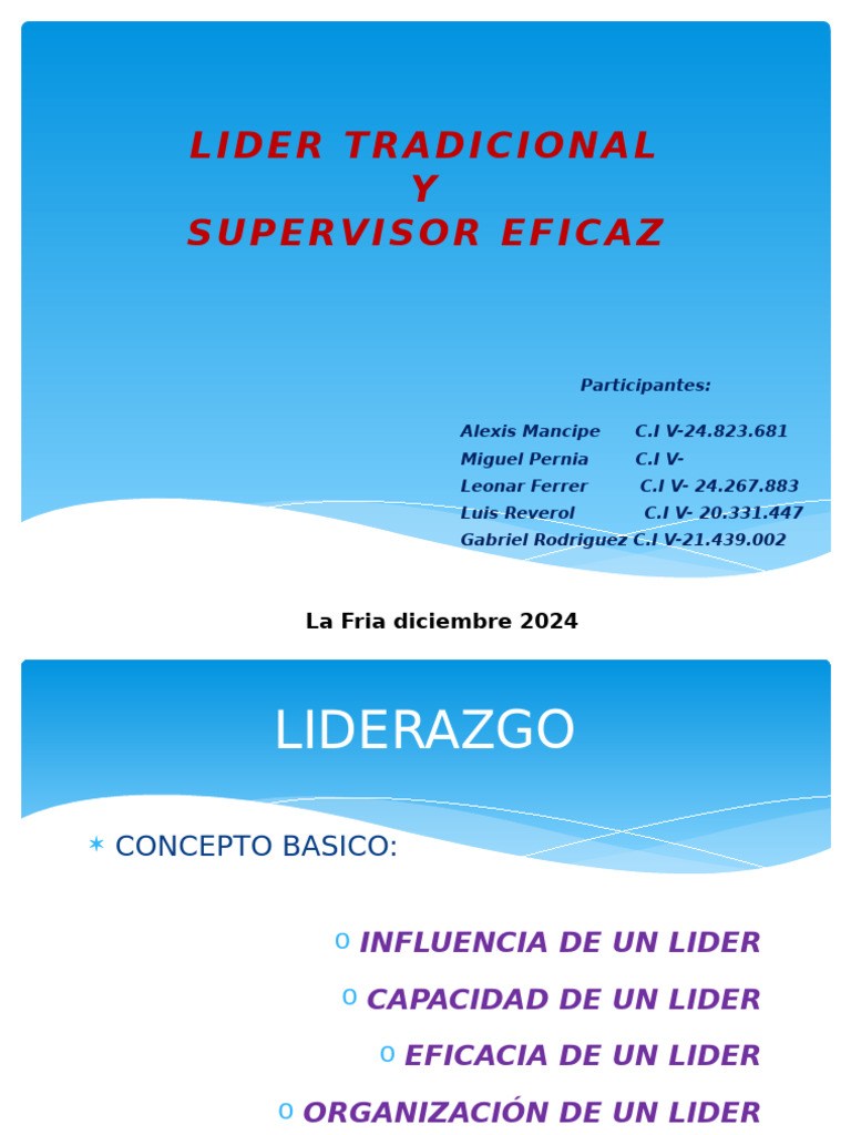 LIDER TRADICIONAL | PDF