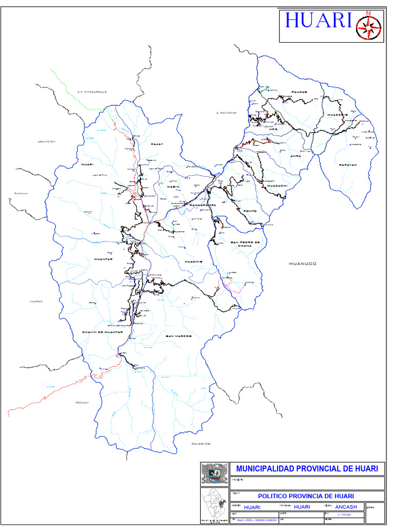 Mapa Politico Huari | PDF