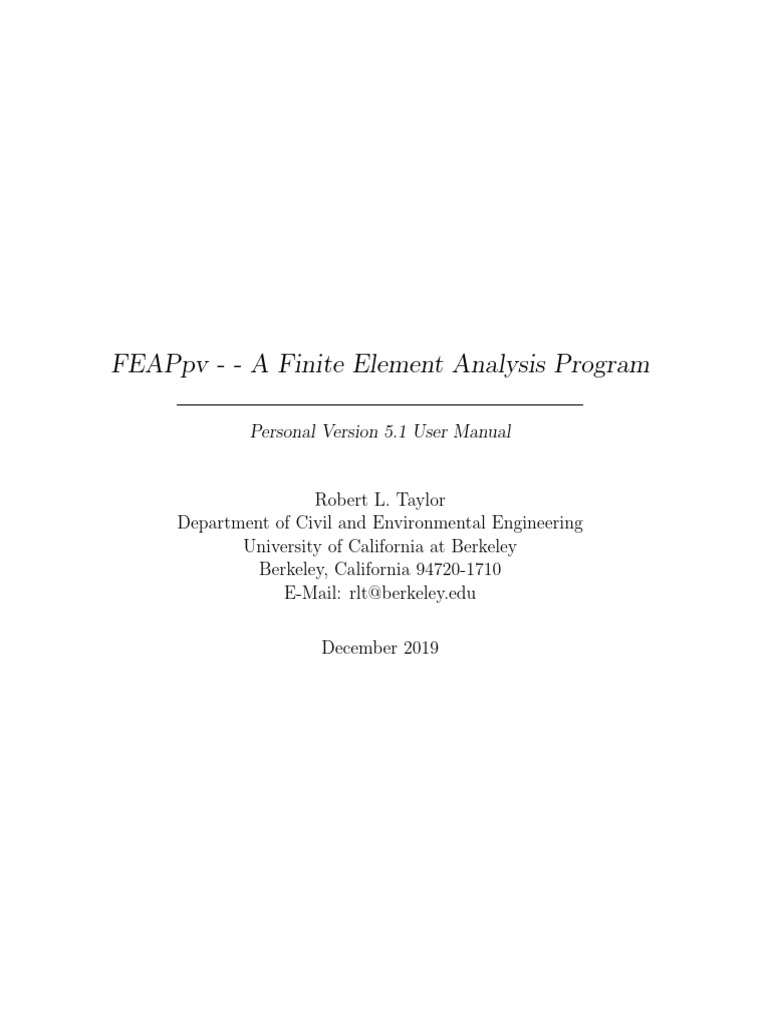 manual_51 | PDF | Parameter (Computer Programming) | Finite Element Method