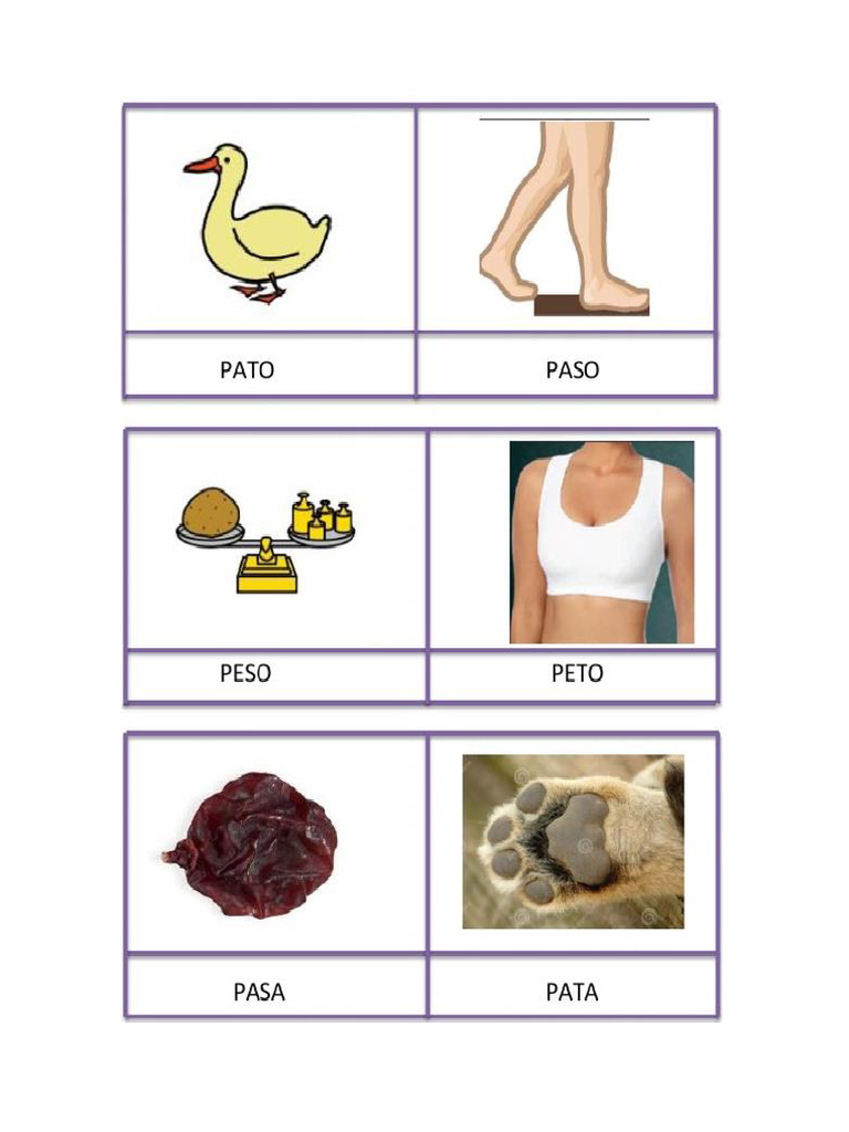 Pares Minimos S - T | PDF