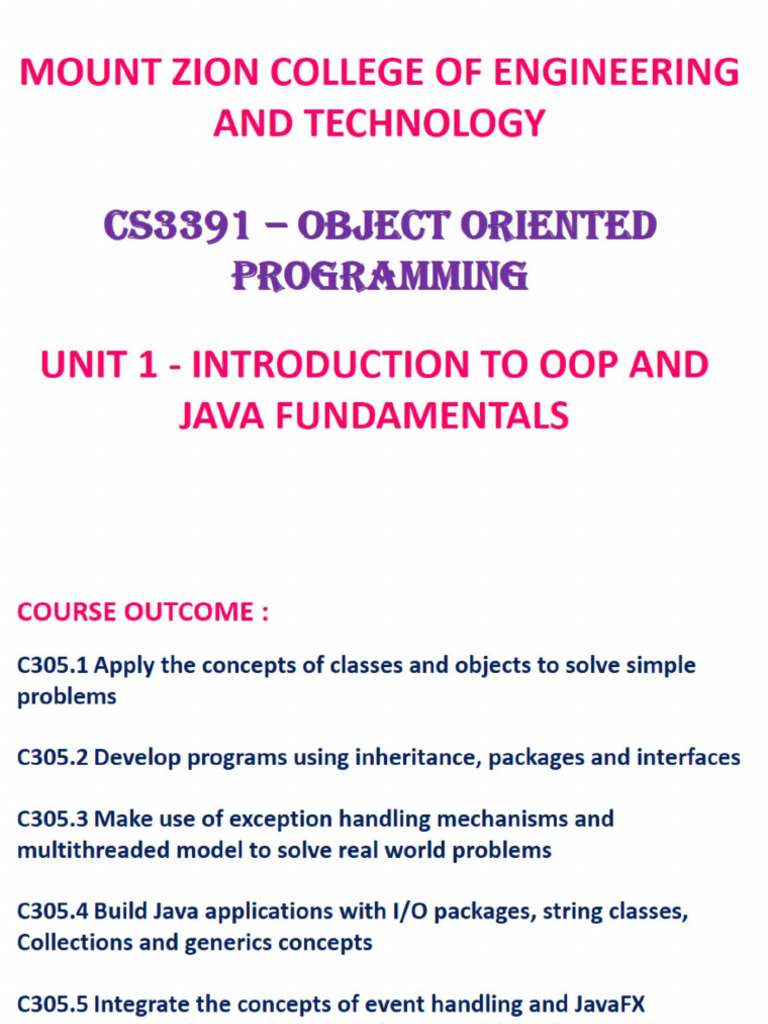 1 - 10 Programming Structures in Java | PDF