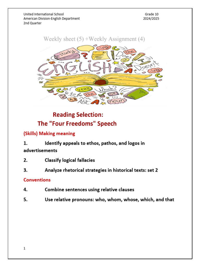 2nd Q Weekly Sheet 5 - Ans | PDF | Fallacy | Logos