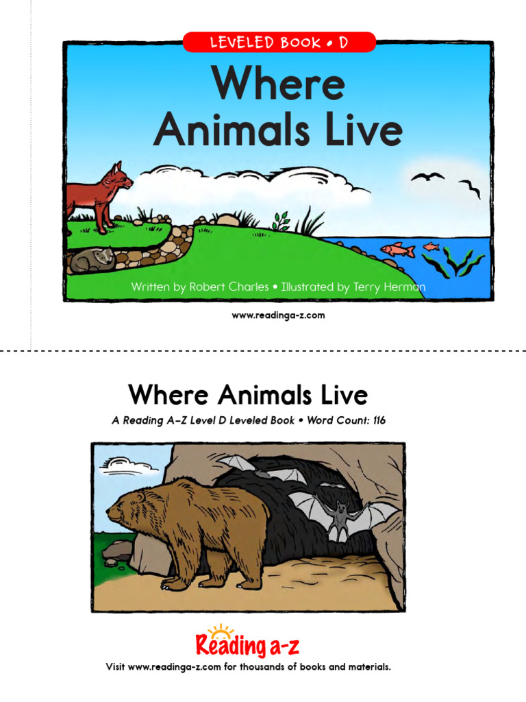 RAZ-D 005 Where Animals Live | PDF