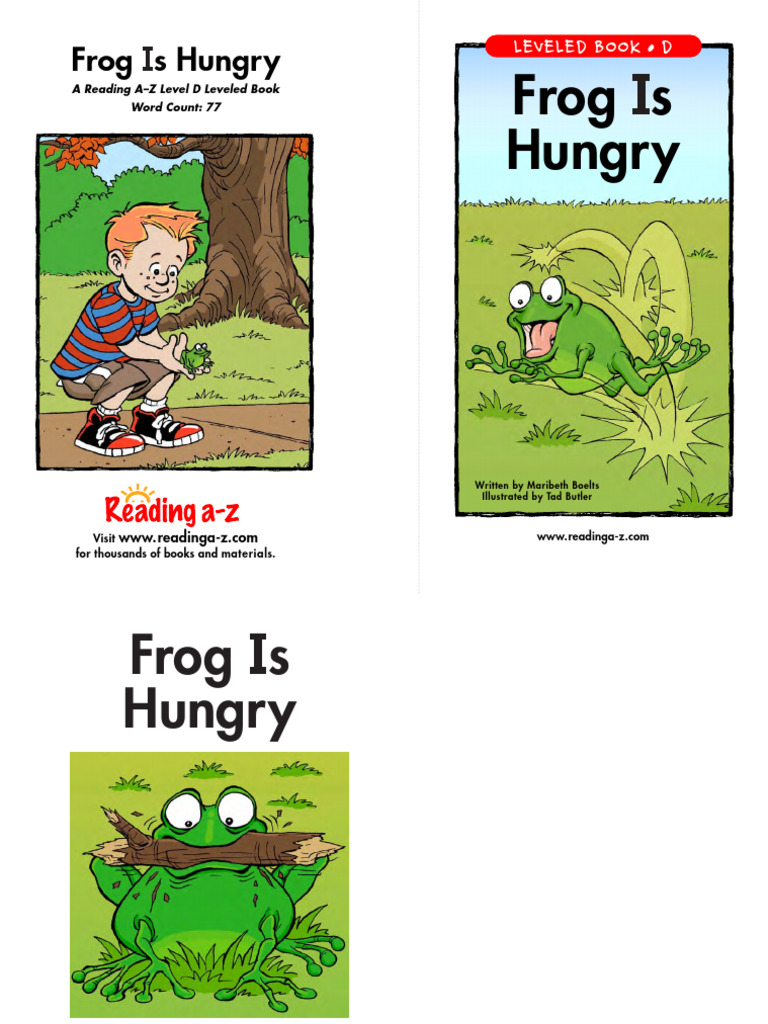 Frog Is Hungry: A Level D Book | PDF | Syntax | Grammar