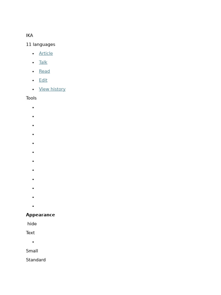 IKA: Diverse Acronyms and Meanings | PDF