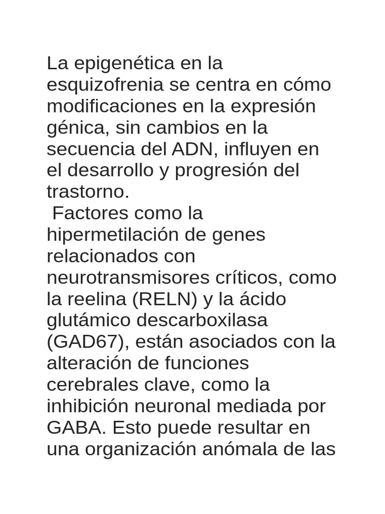 Epigenetica Esquizofrenia - 241215 - 224726 | PDF