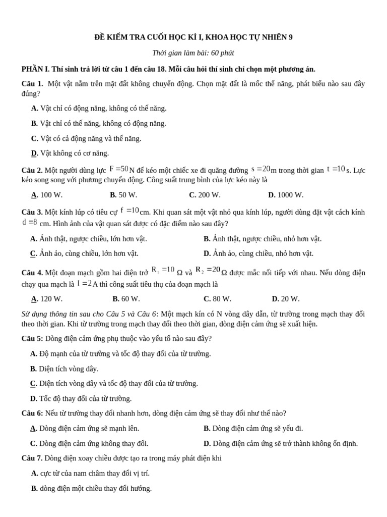 Ma Tran de Dac Ta de de Minh Hoa Dap An Huong Dan Cham | PDF