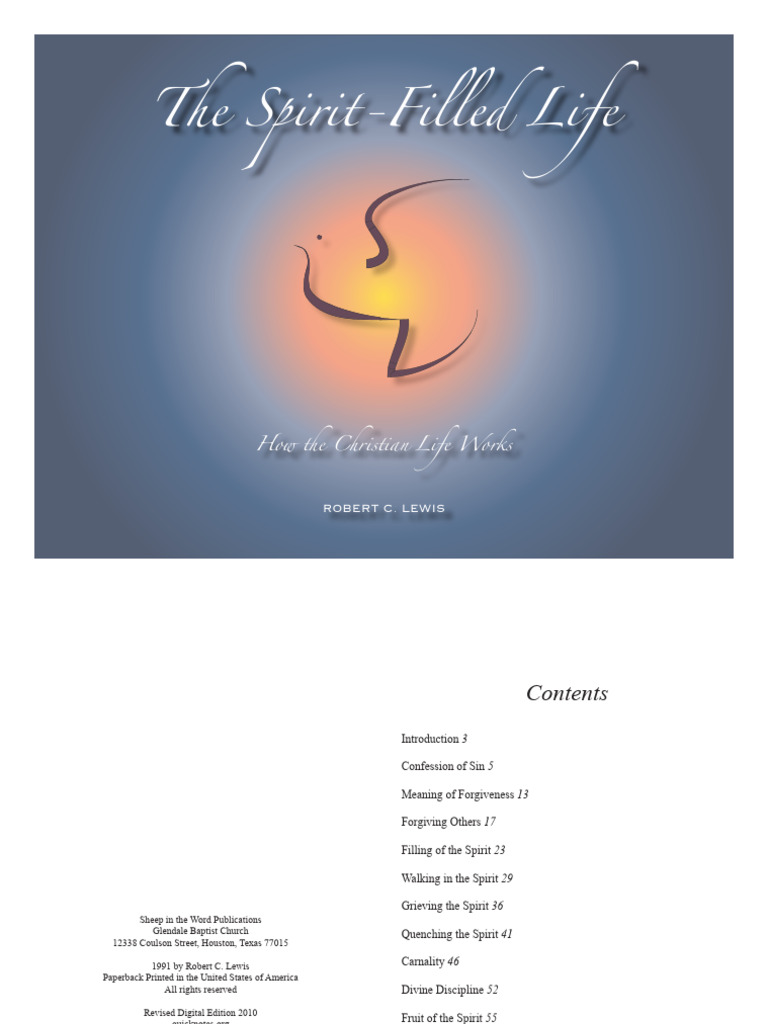 Spirit Filled Life | PDF | Confession (Religion) | Forgiveness