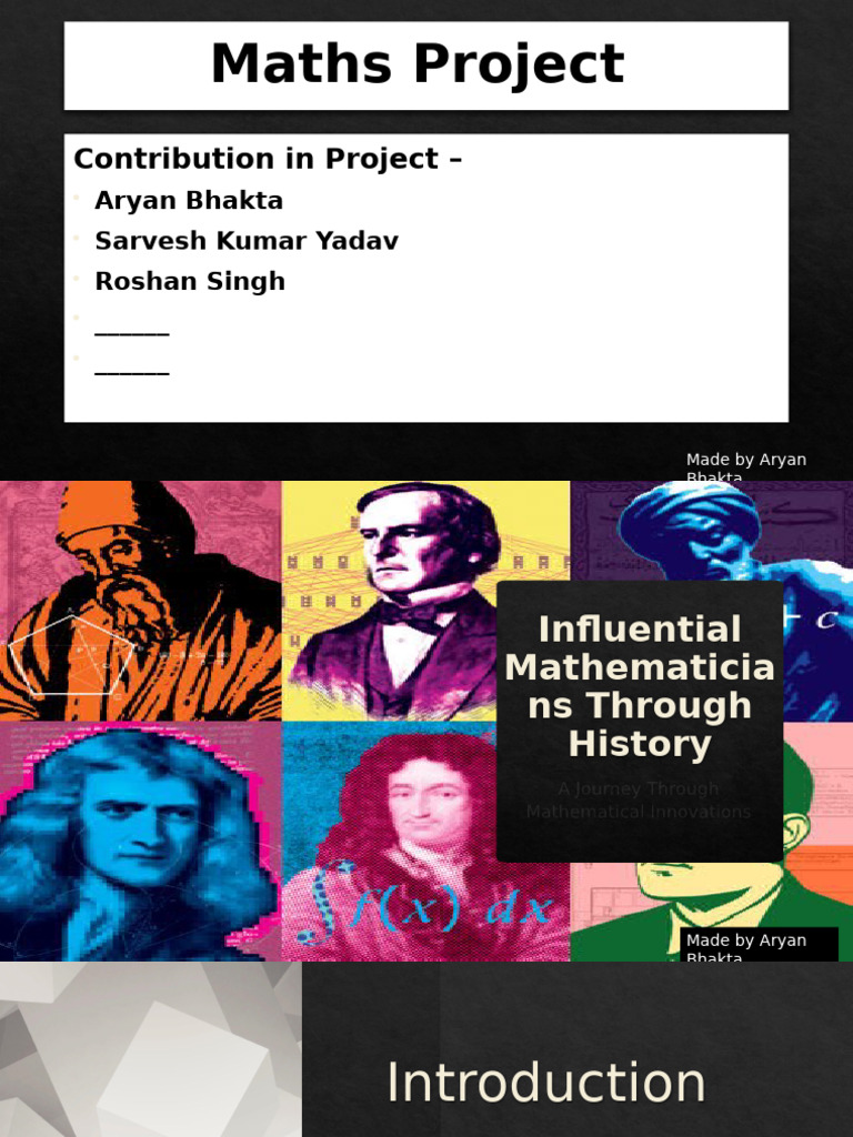 Influential Mathematicians in History | PDF | Mathematics | Geometry