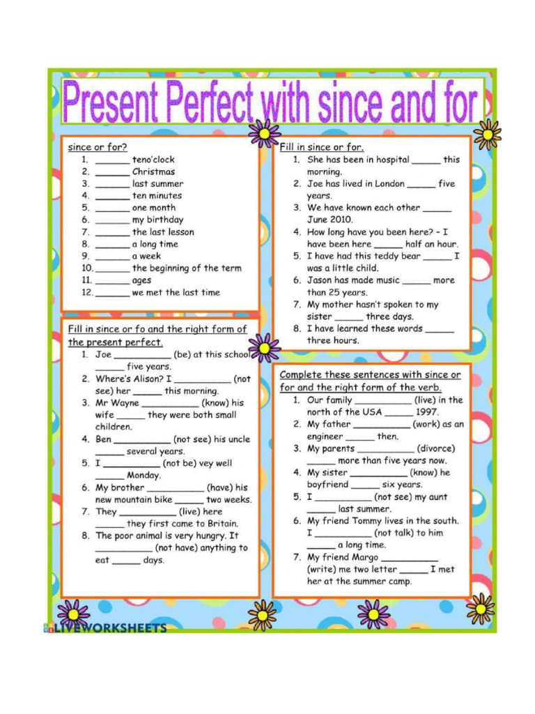 Adverbs Present Perfect 2 | PDF