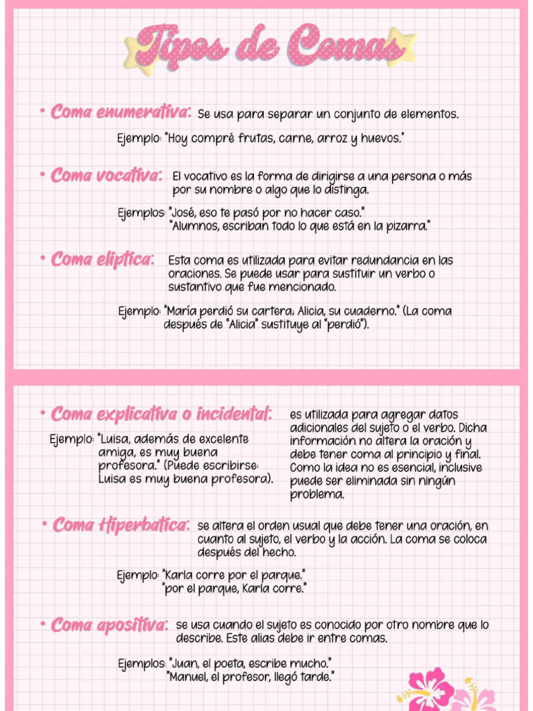 Tipos de Comas | PDF