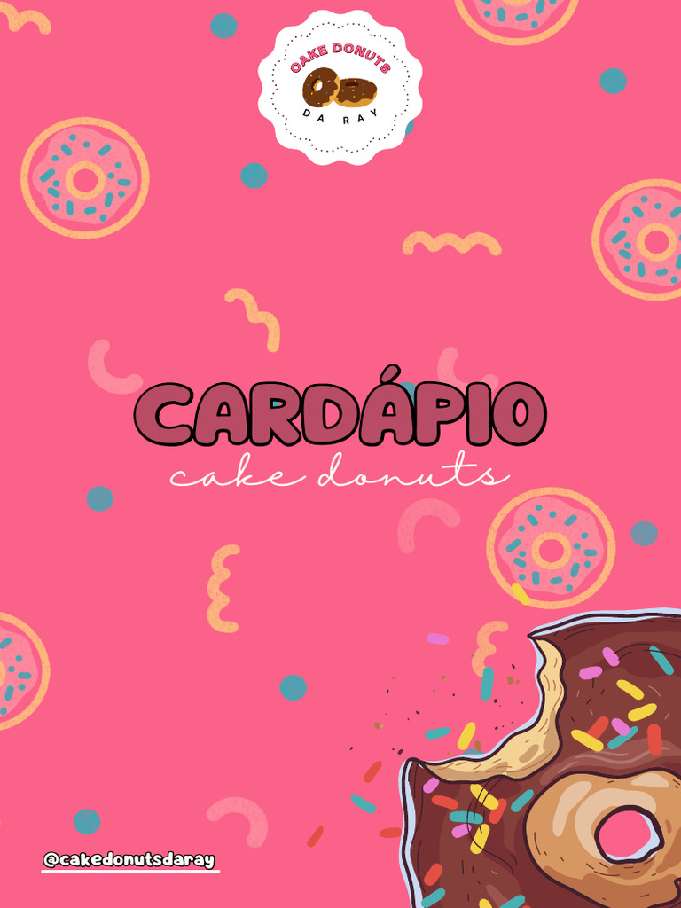 Cardápio de Bolos Confeitaria Delicado Rosa e Verde A4 - 20240520 ...