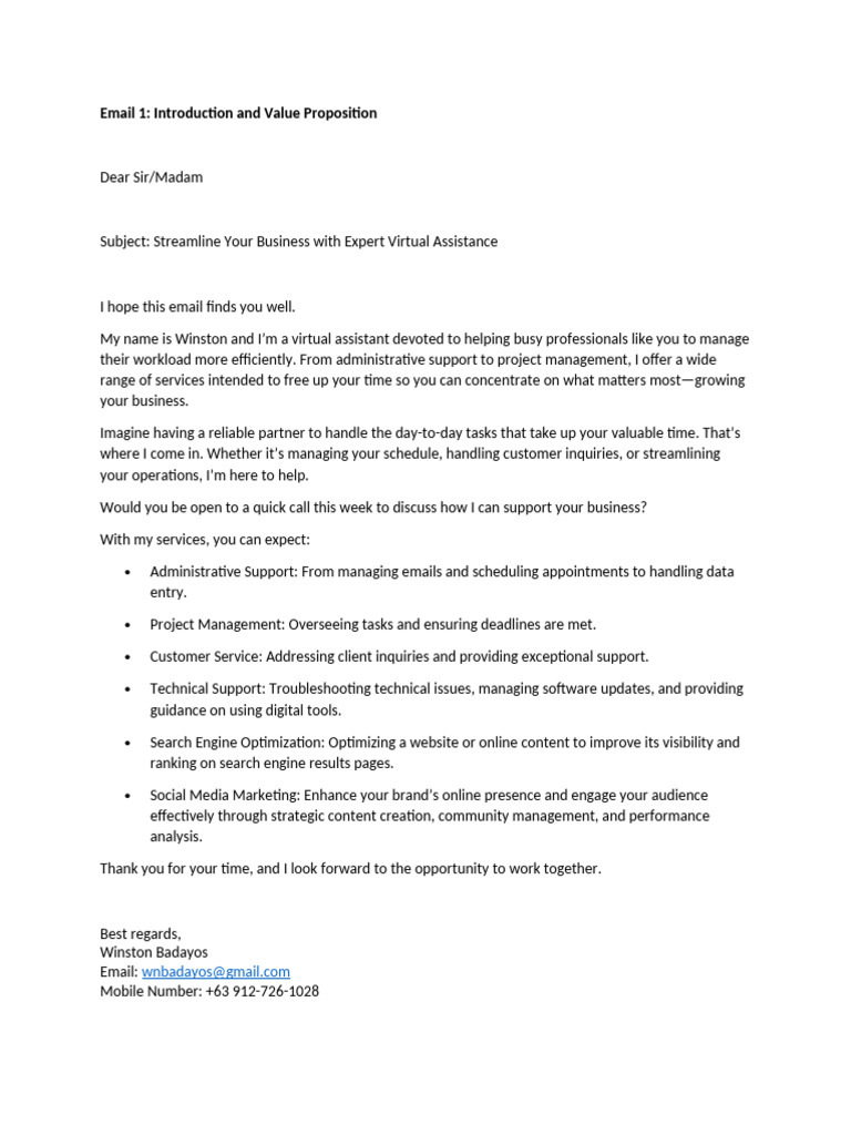 EmailSequence | PDF | Project Management | Human Communication