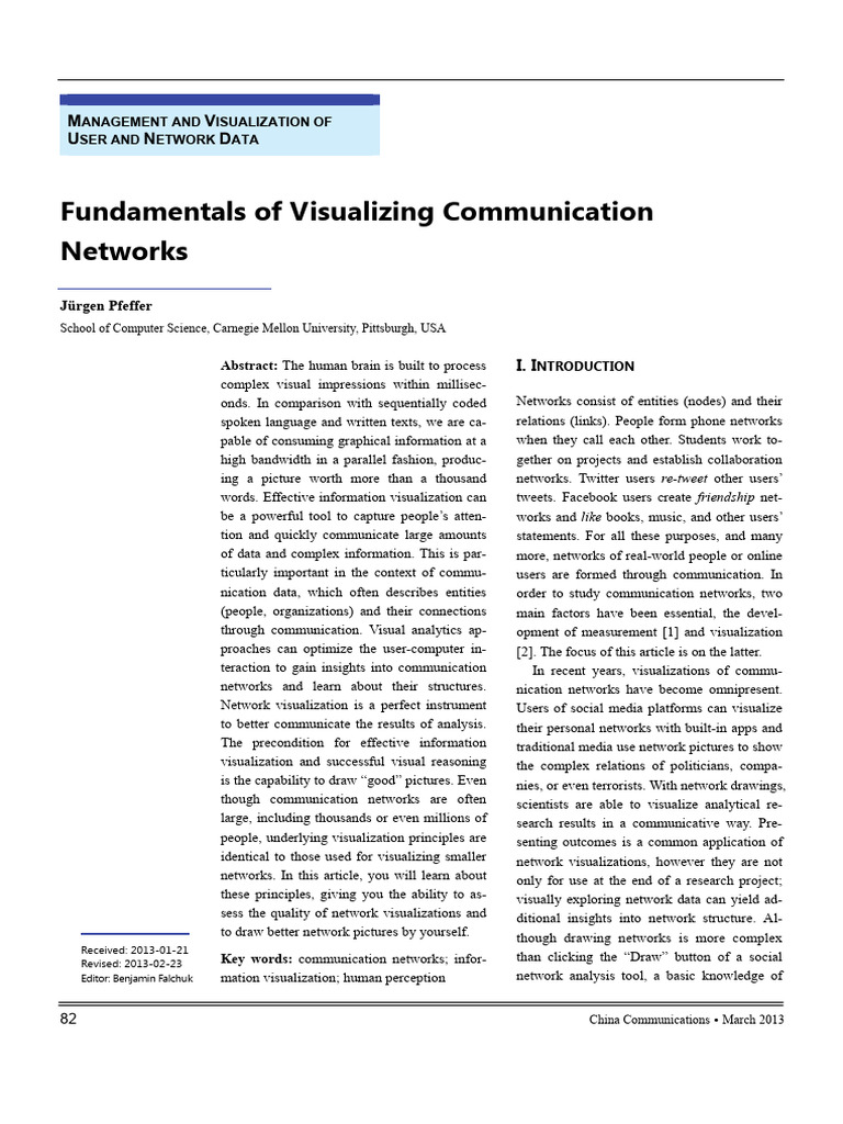 Fundamentals of Visualizing Communication Networks | PDF
