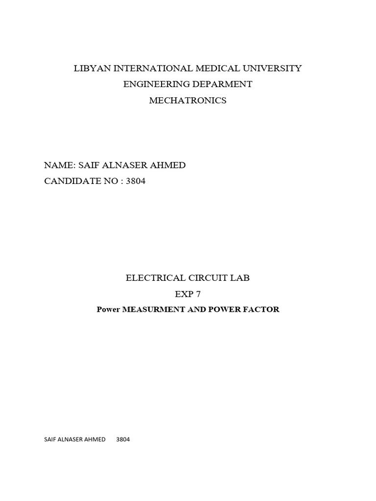 Circuits Lab Exp 7 3804 | PDF Circuits Lab Exp 7 3804 | PDF