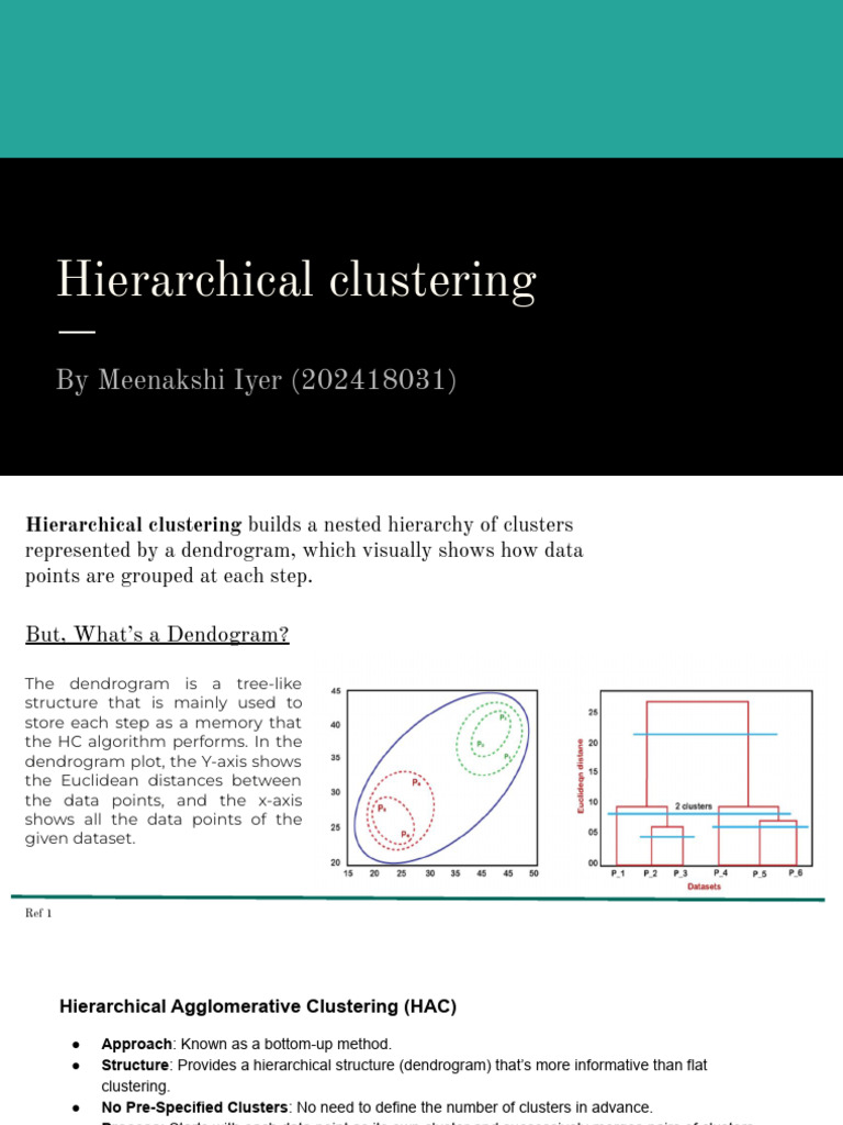 Heirarchical Clustering Pdf Cluster Analysis Spatial Analysis