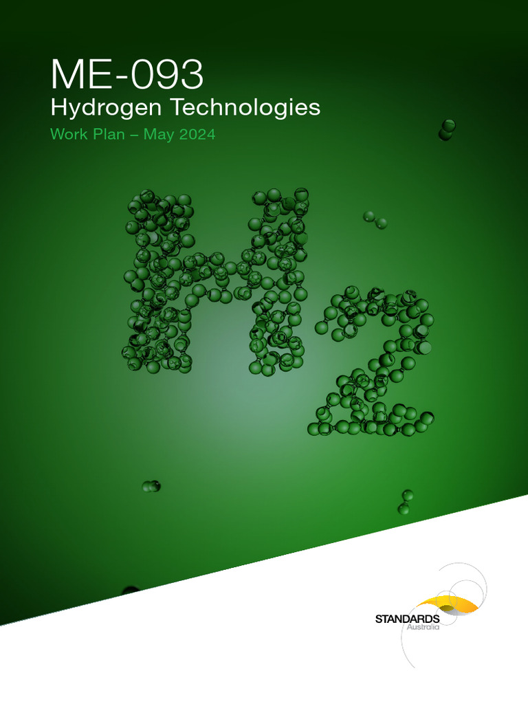 Hydrogen Technologies Work Plan 2024 | PDF | Natural Gas | Standardization