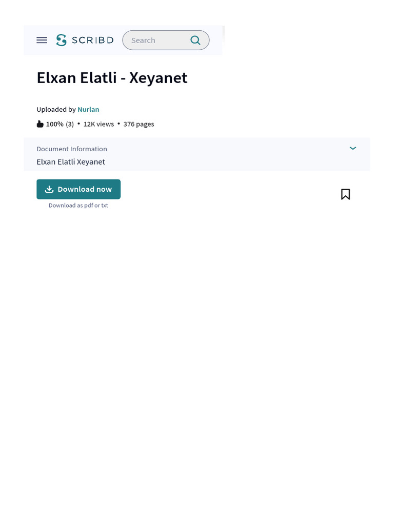 Elxan Elatli - Xeyanet - PDF | PDF | Scribd