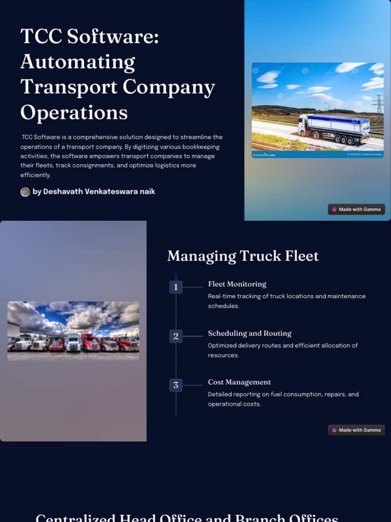 TCC-Software-Automating-Transport-Company-Operations | PDF | Economies ...
