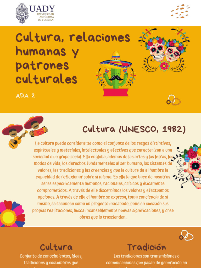 ADA 2. Cultura, Relaciones Humanas y Patrones Culturales. | PDF ...