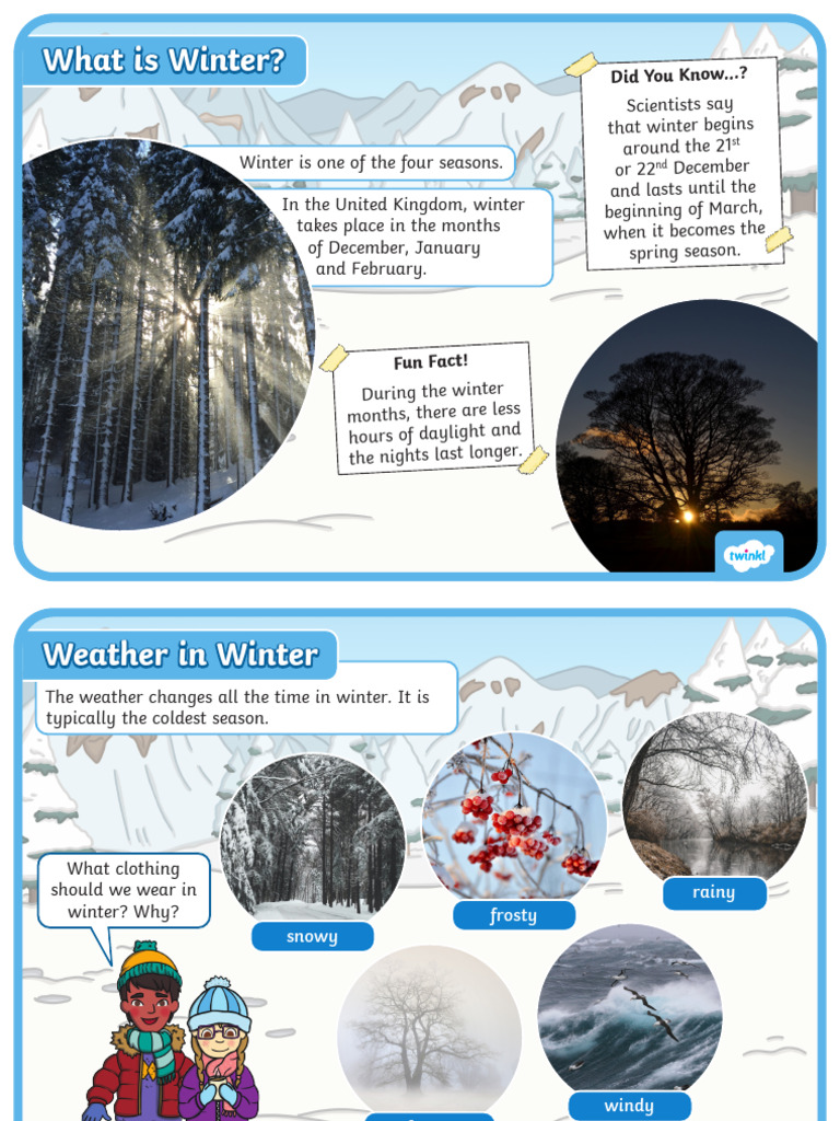 Understanding Winter: Facts & Fun | PDF