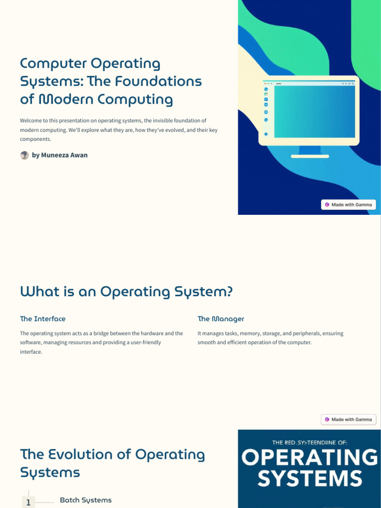 Computer Operating Systems the Foundations of Modern Computing | PDF ...
