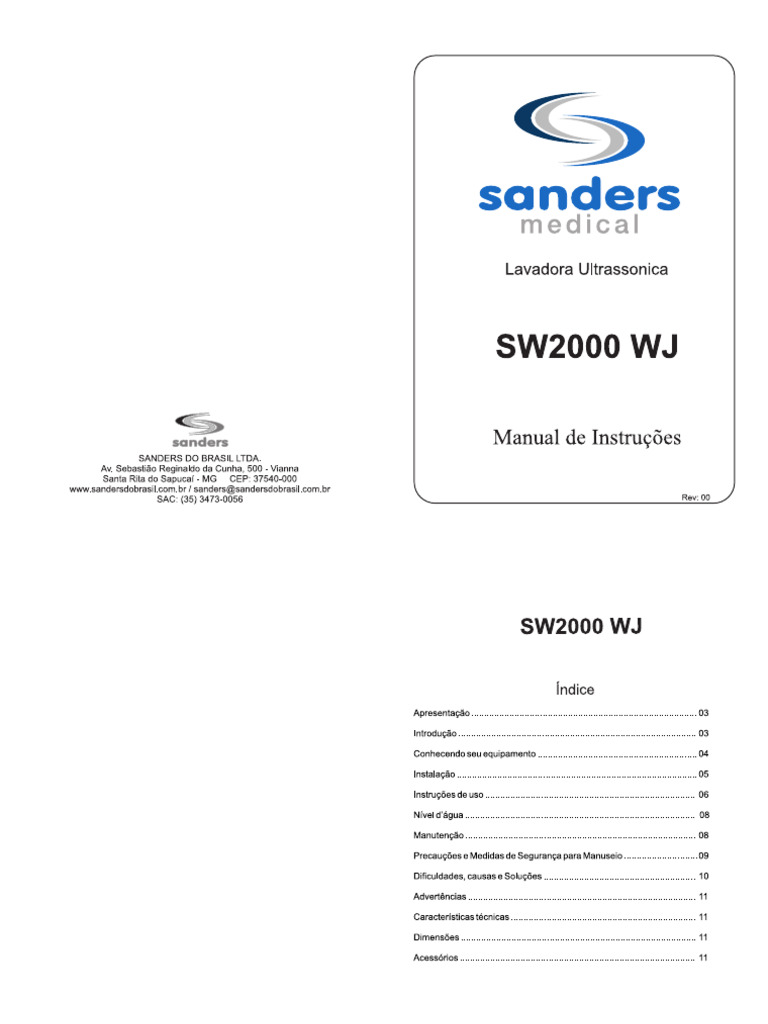 Manual SW2000 WJ - R0 | PDF