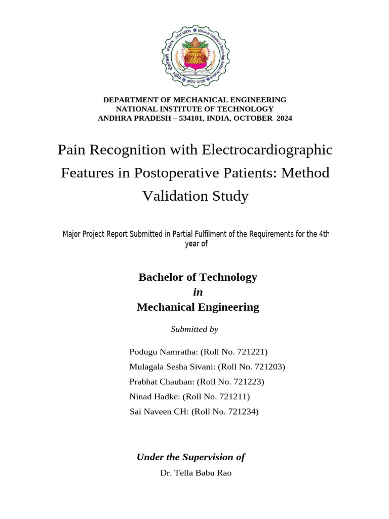 final_report[1] (1) | PDF | Machine Learning | Monitoring (Medicine)