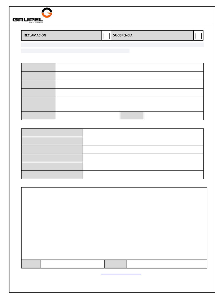 FORMULARIO DE RECLAMACIONES Y SUGERENCIAS MEGA SERVICE | PDF