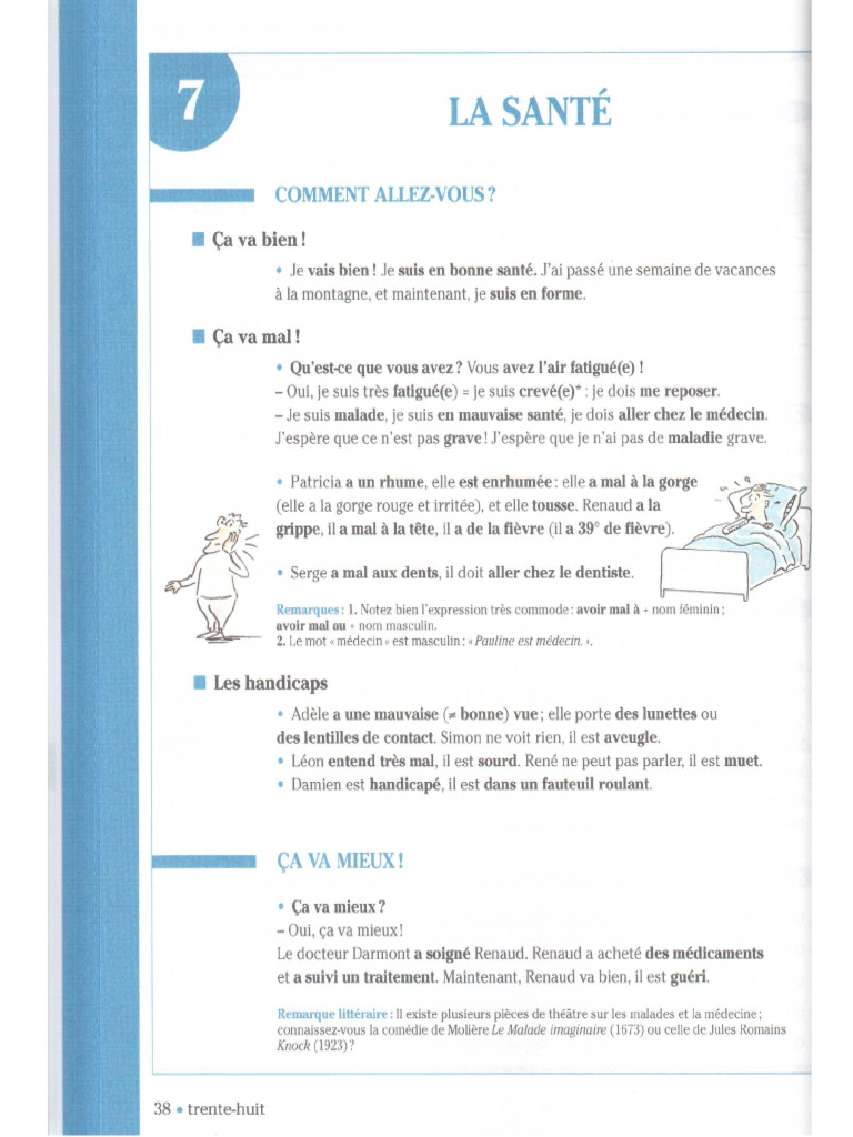 Vocabulaire La Santé | PDF