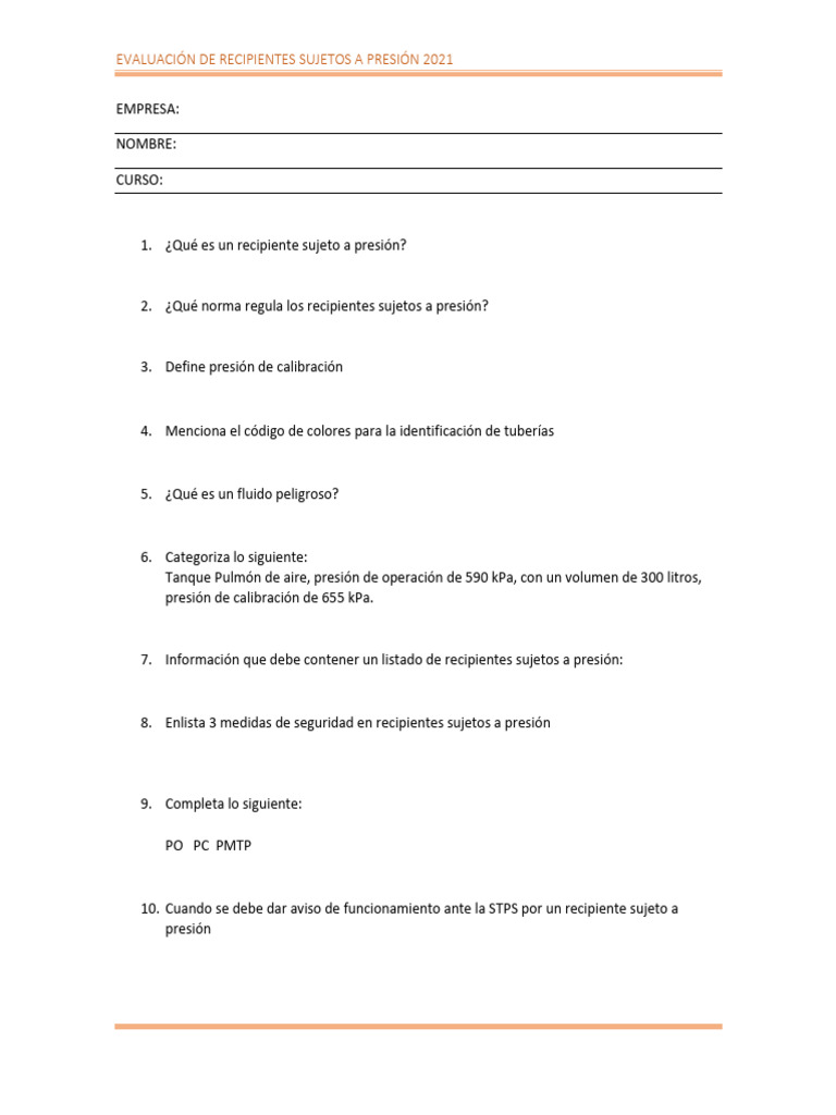 RSP Examen | PDF