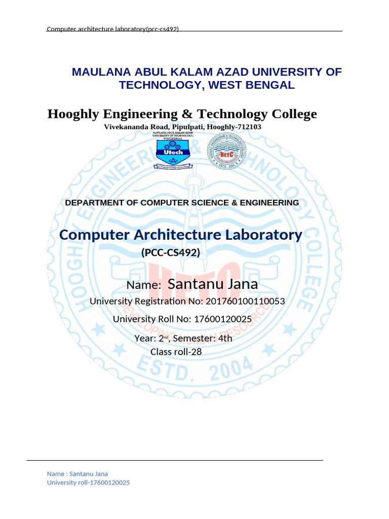 28 - CSE - Santanu Jana - Assignment Special | PDF | Computer ...