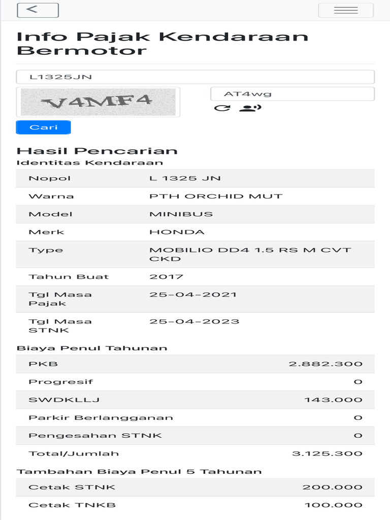 Info Layanan Bapenda Jatim | PDF