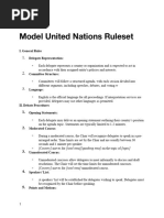 Model UN Procedures Guide | PDF | Refugee | United Nations