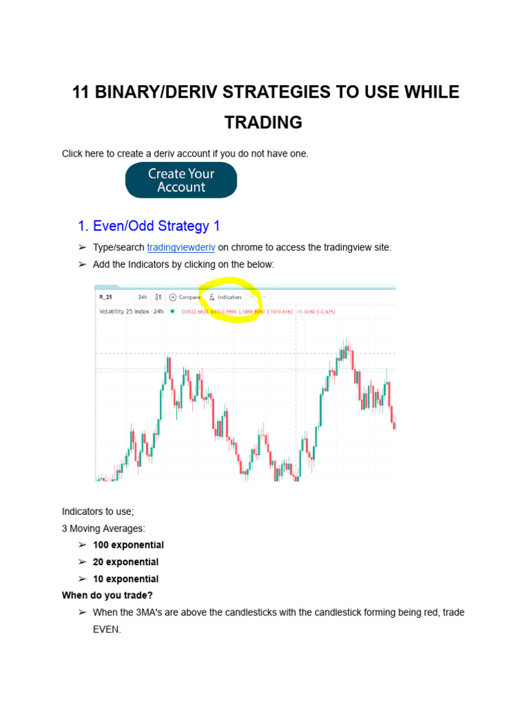 11 Binary - Deriv Strategies To Use While Trading | PDF | Technical ...