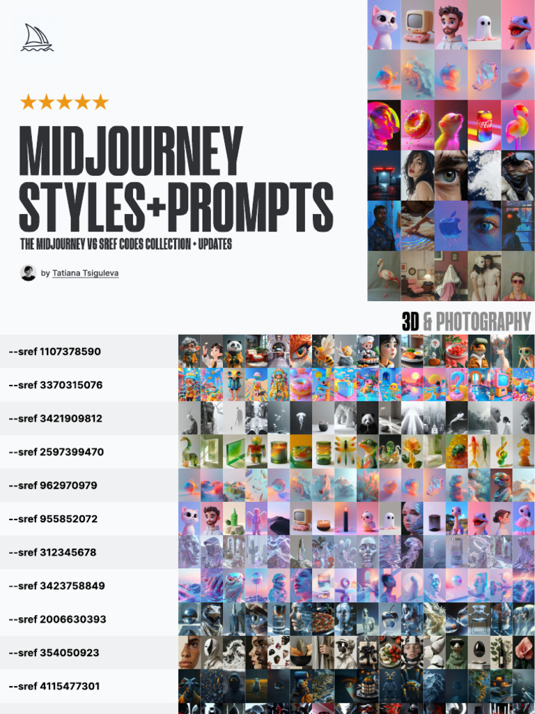 The Midjourney Styles & Prompts Collection | PDF