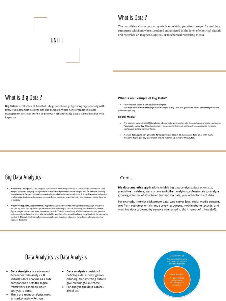 Bigdata Unit 1 | PDF