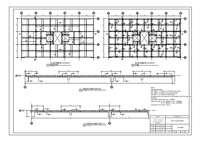 1 - SLAB REBAR | PDF | Building Technology | Composite Material