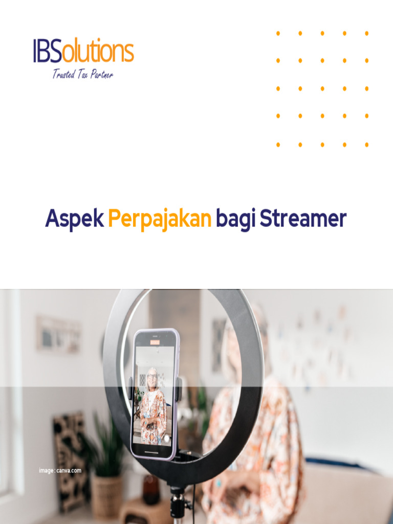 Aspek Perpajakan Bagi Streamer | PDF