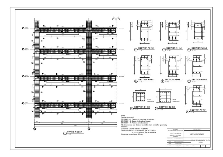 2 - Frame From Basement To 4th Floor | PDF