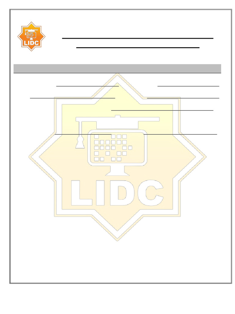 LIDc Leave Proforma | PDF