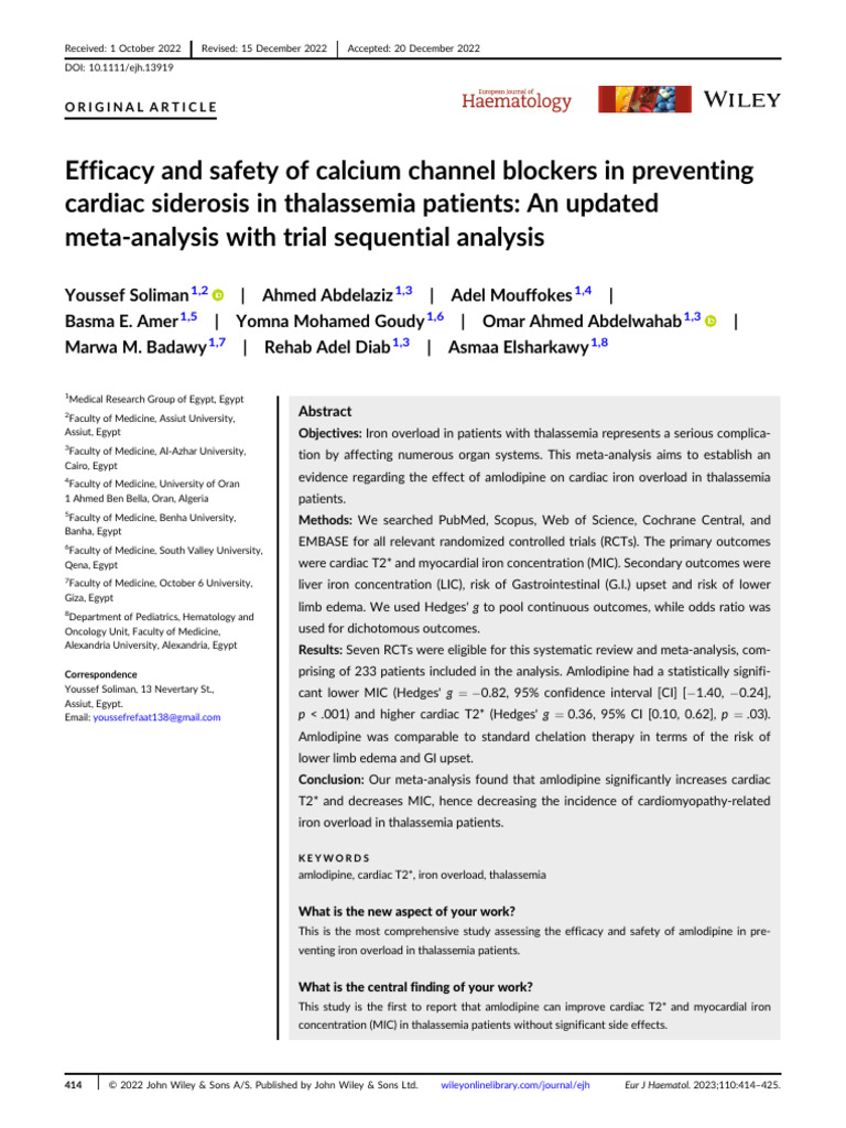 solaiman 2022 | PDF | Meta Analysis | Randomized Controlled Trial